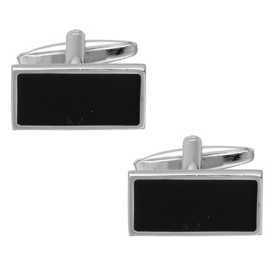 黑色长方形法式男士衬衫扣