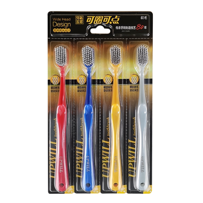 可圈可点深洁齿缝成人牙刷4支装