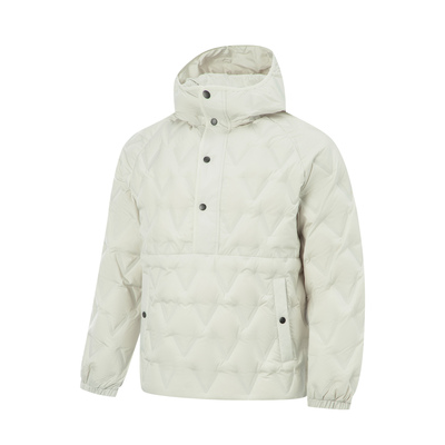 李宁冬季男子户外防泼水短羽绒服