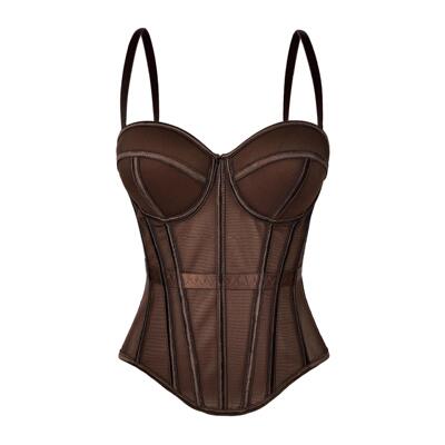 Slimming Western style top camisole corset boning