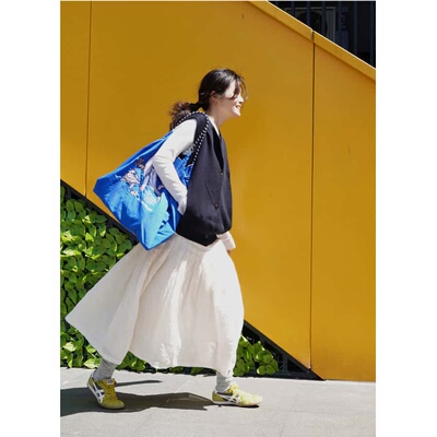 宽松大裙摆文艺范苎麻透气