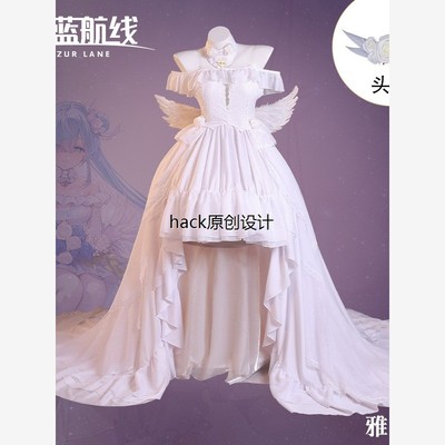 碧蓝航线雅努斯cos服誓约花嫁皮肤曙色誓言游戏婚纱cosplay服装女