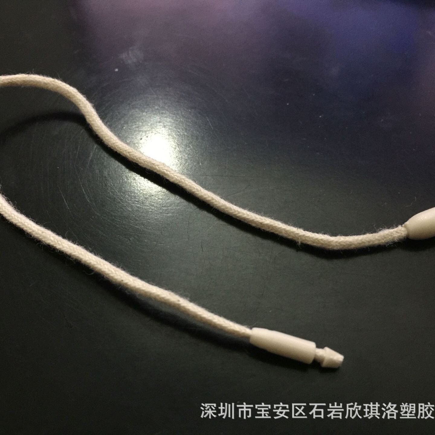 圆头可重复使用子弹头吊粒吊牌绳子手穿绳粗棉线吊绳现货
