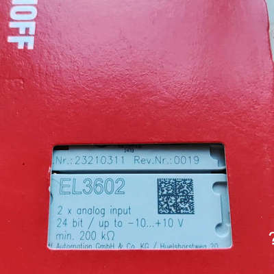 倍福模块 EL3602 全新原装正品  议价出售 付