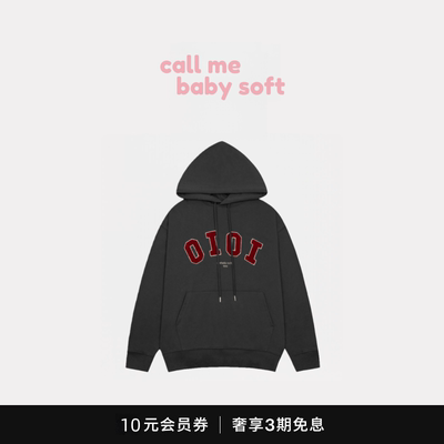 ●callmebabysoft韩潮牌oioi卫衣rose朴彩英宽松加绒连帽卫衣外套