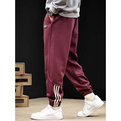 it neith BIAS潮牌条纹运动裤男士束脚潮流休闲哈伦卫裤大码春秋