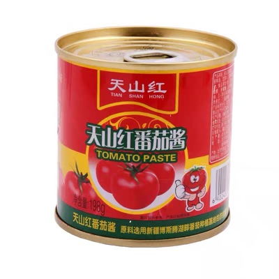 天山红番茄酱 Tomato Paste 198g家用火锅披萨炒菜意面酱即食