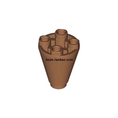 华志积木49309 小颗粒积木DIY零件 2x2x2反向圆锥 兽人兵营MOC配