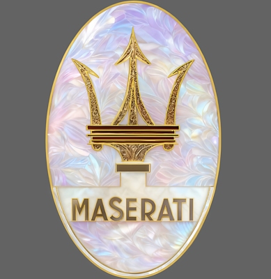 玛莎拉蒂梦幻珐琅彩机盖标总裁吉博力 GT前杠标志莱万特车标改装