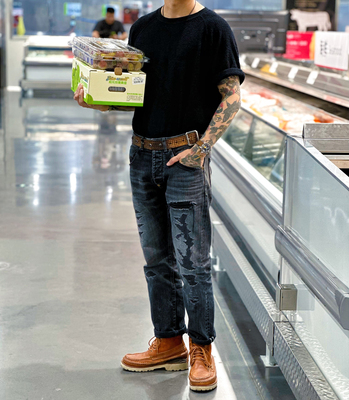 毛巾棉宽松休闲插肩短袖T恤