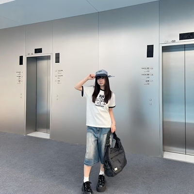 AIMEEWQ春夏小怪兽牛仔短裤