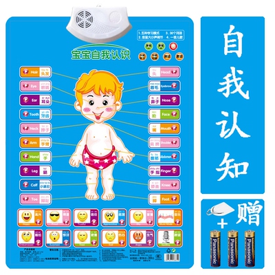 汉字称呼儿童挂图早教有声婴幼儿认识卡学认识识字卡0到3岁宝宝
