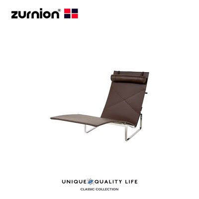 zurnion设计师家具pk24 chaise longue 进口真皮现代轻奢休闲躺椅