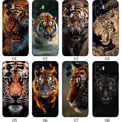 老虎 适用OPPO Reno 11/7 SE/8/9 Pro+/A57/K10/A2/A1/A58x/A36/vivo S15e/S17e/Y77t/Y77e/Y78m手机壳