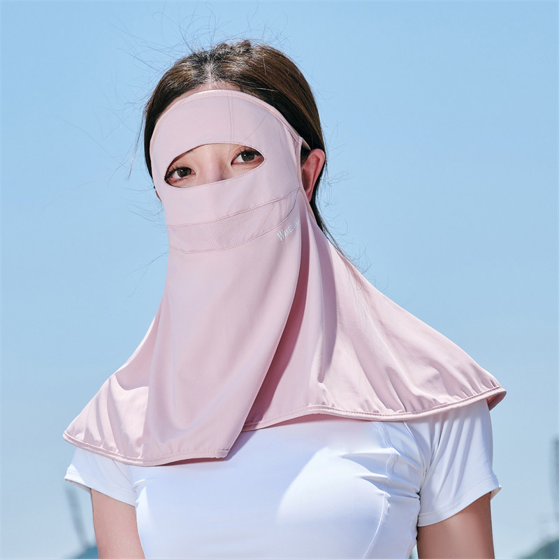 夏季防晒面罩女全脸防紫外线遮阳口罩男骑行护脸面纱遮脖子脸基尼