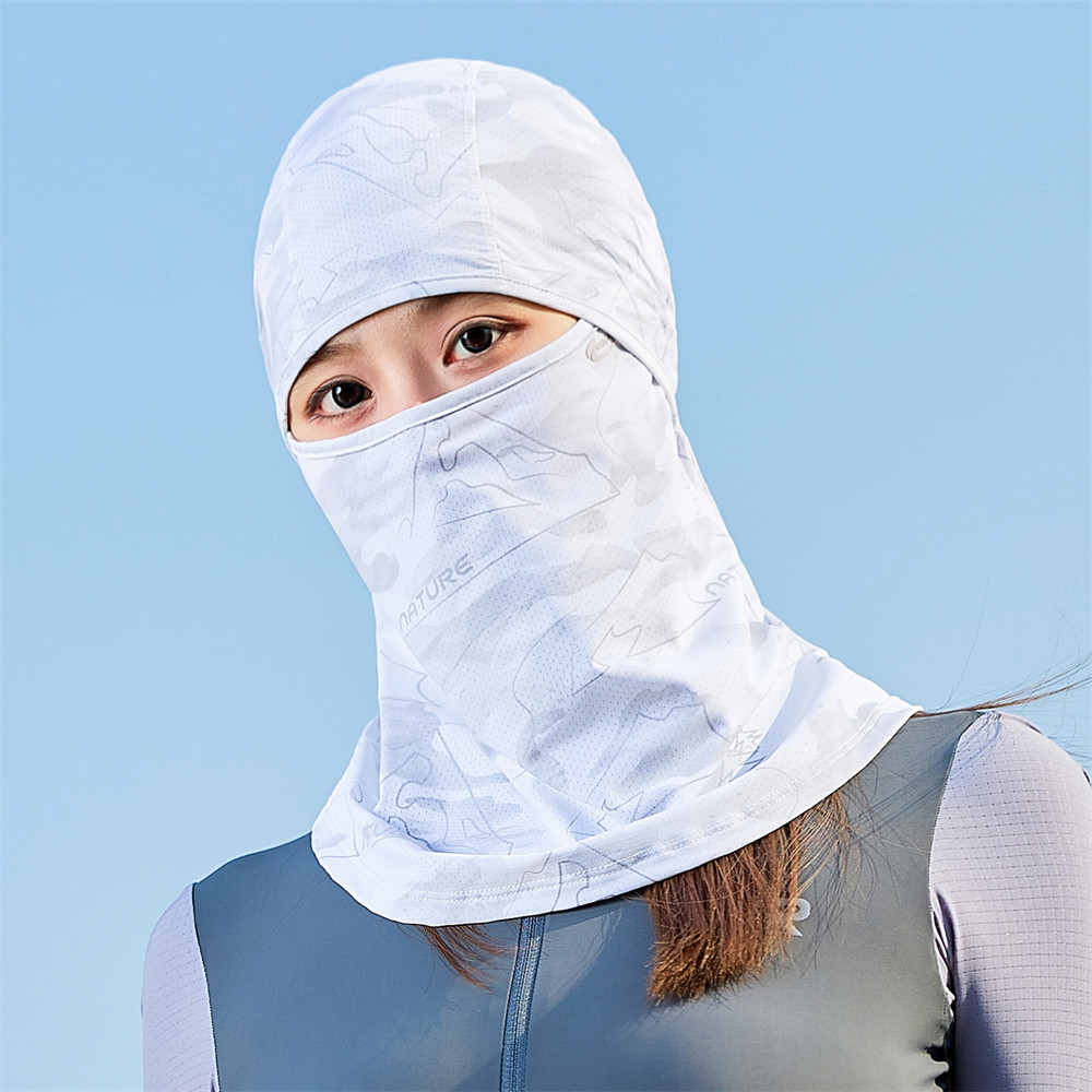 骑行防晒面罩脖套女透气吸汗全脸防护防风防紫外线迷彩2025新款潮