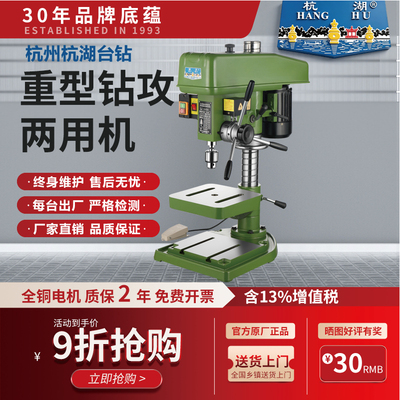 杭湖工业级钻攻两用机高精度多功能台钻ZS4112A16 ZS4120 ZS4125B