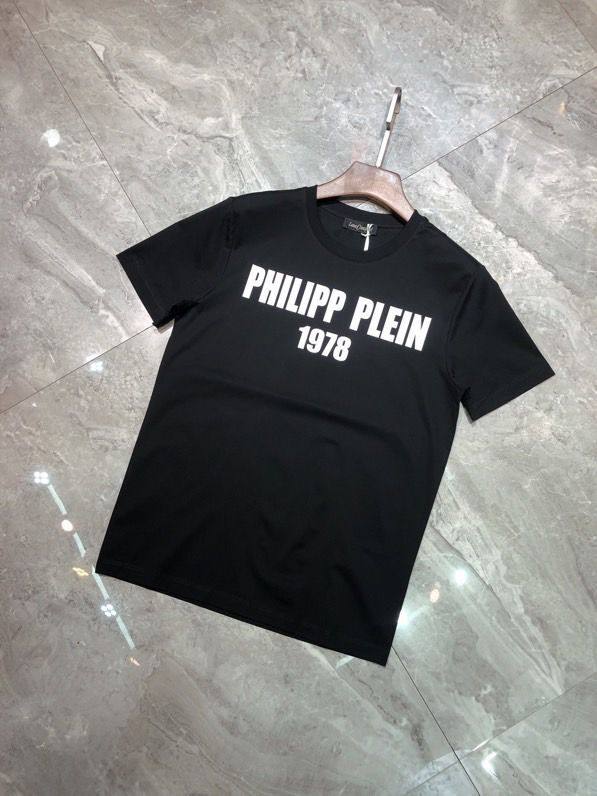 欧洲站2025新款潮牌PP短袖T恤男女装字母印花休闲修身网红情侣款S