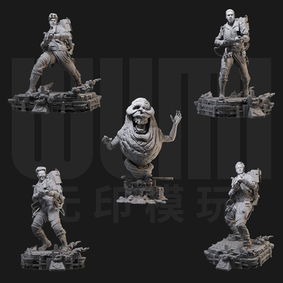 1/24埃贡 皮特 捉鬼敢死队 18比例GK白模手办3D打印兵人模型 5320