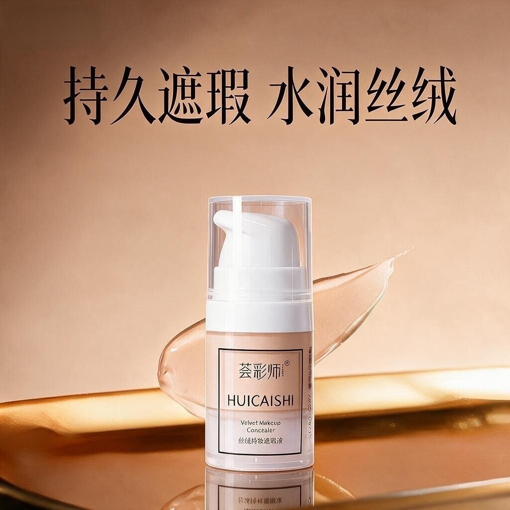 【老款小奶油】荟彩师丝绒持妆遮瑕液遮斑痘印黑眼圈不卡粉提亮液