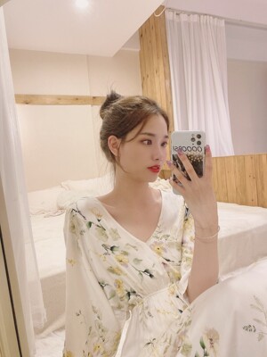 O家连衣裙夏女士短袖睡裙