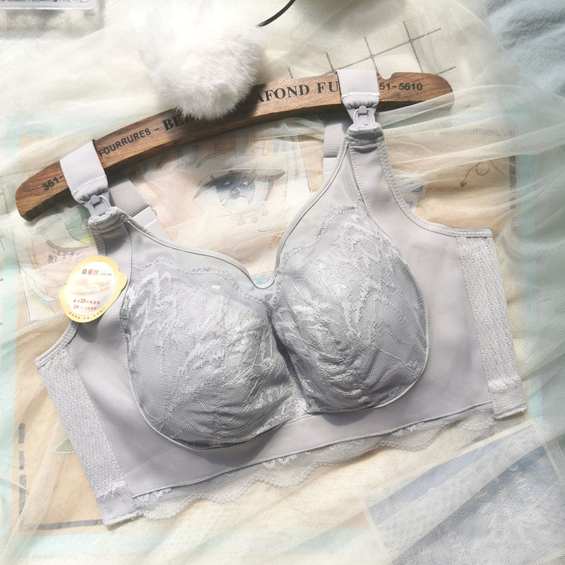 大胸显小文胸有软钢圈防走光全罩杯薄款聚拢内衣女宽肩CDE杯哺乳 商品图