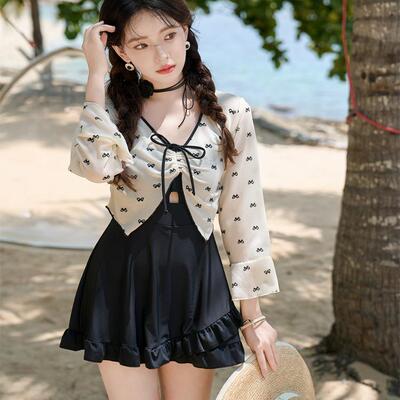 奇海62088新款时尚性感泳衣女连体泳装特惠温泉休闲运动两件套