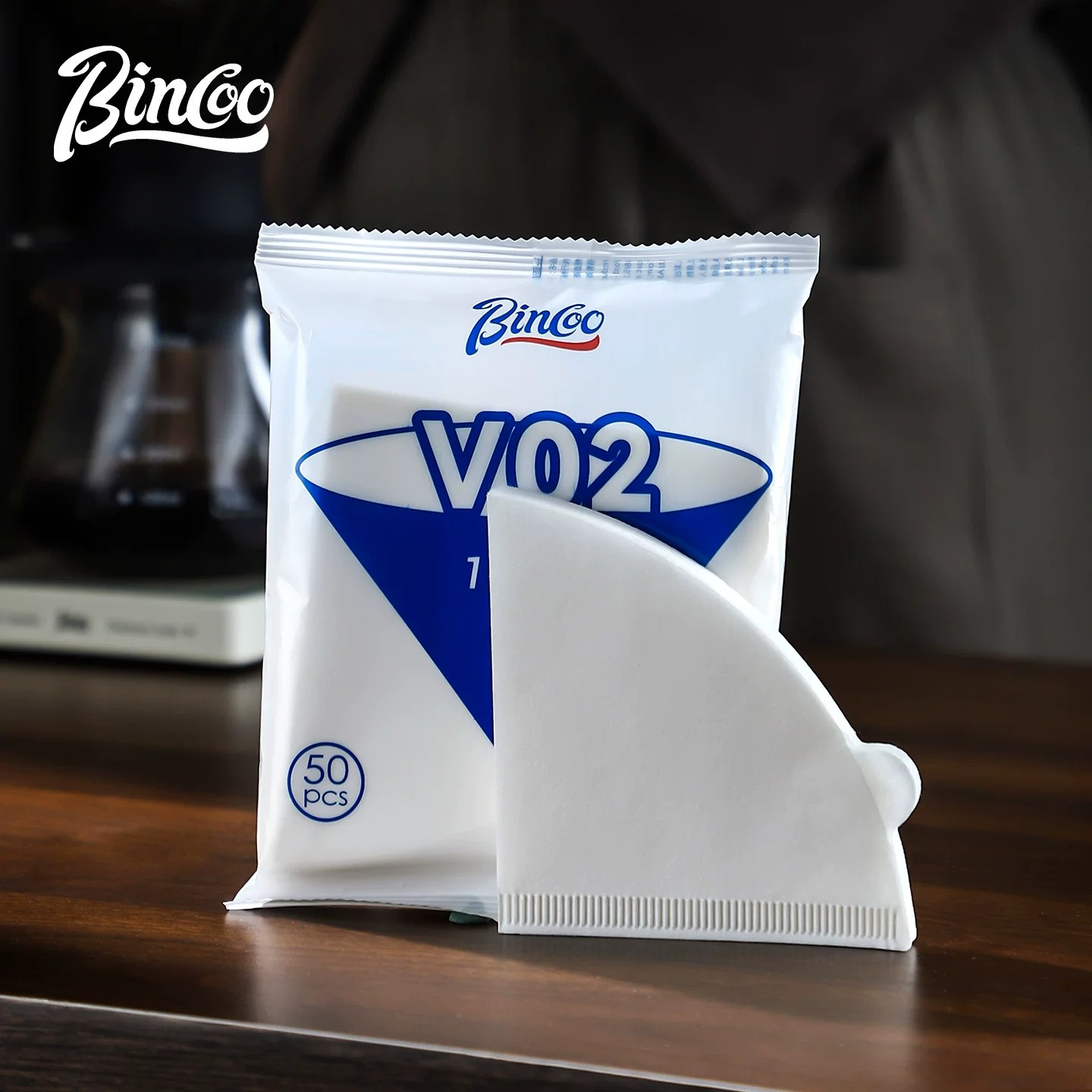 Bincoo咖啡滤纸V型手冲滤网v60滴漏式手冲咖啡壶通用圆形扇形