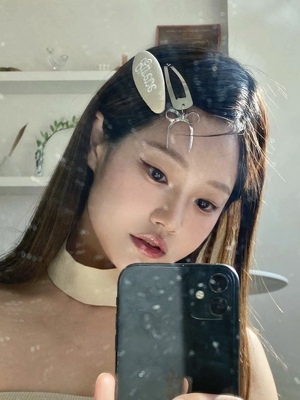 韩国eireve同款丝带蝴蝶结发夹