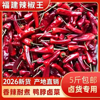 2026新货福建辣椒王5斤卤味鸭货现捞鸭脖专用辣椒王干辣椒朝天椒