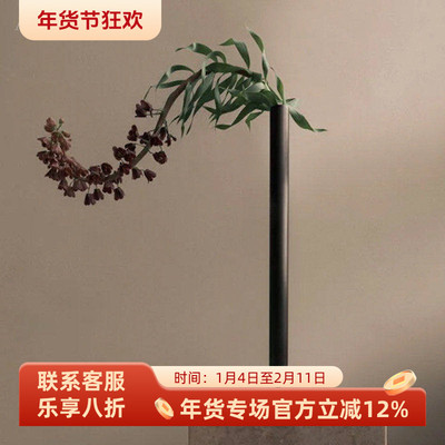 丹麦AudoStance黄铜细长创意花瓶