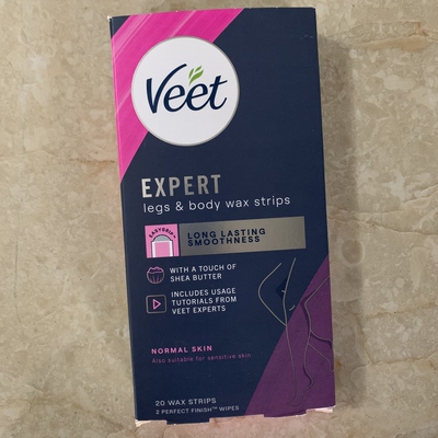 现货澳洲Veet Expert Cold Wax Leg  Body腿部脱毛贴40片