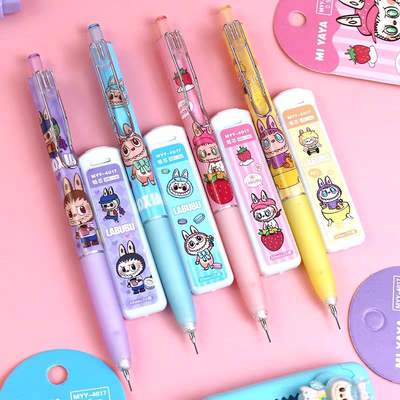 labubu自动铅拉布布labubu文具拉布布自动铅笔高颜值机械铅笔
