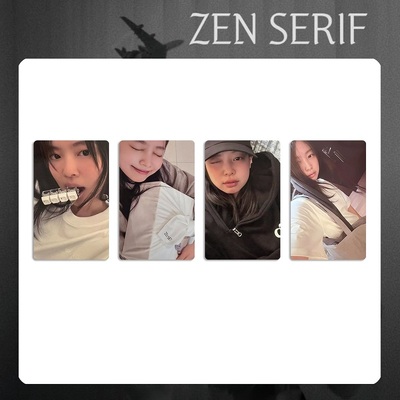 金珍妮JENNIE ZEN SERIF自印高清小卡ZEN自制周边特典卡MD满额卡