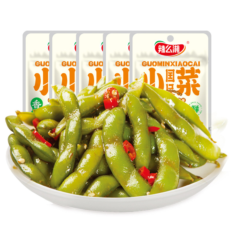 辣么湘毛豆香辣卤味湖南休闲食品特产零食小吃素食成人款下酒菜