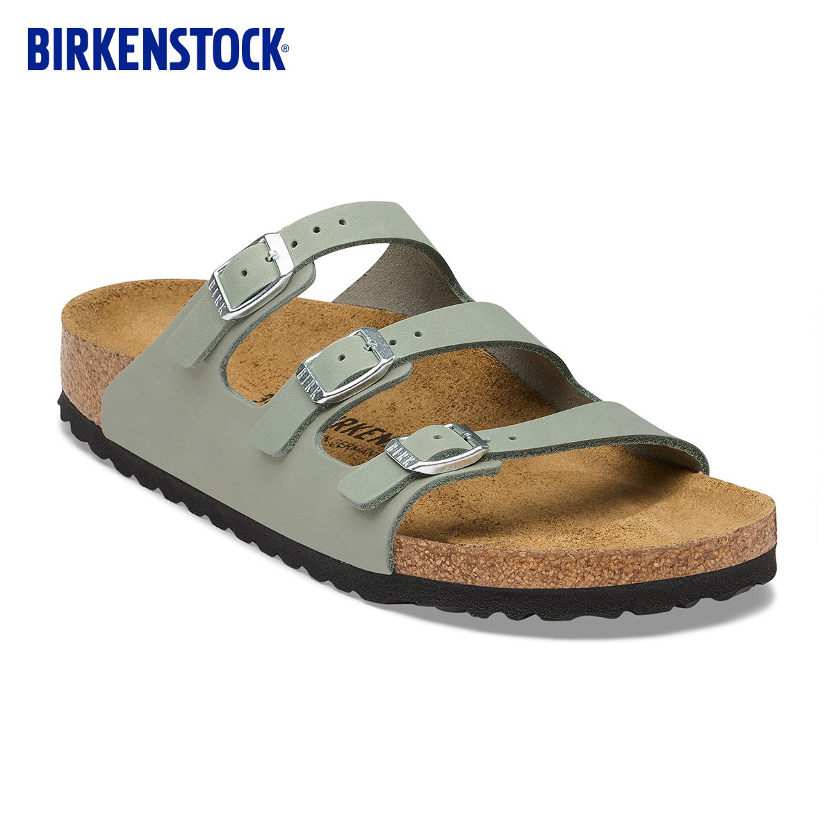 BIRKENSTOCK勃肯德国进口新品女款涂油皮舒适Florida多带拖鞋