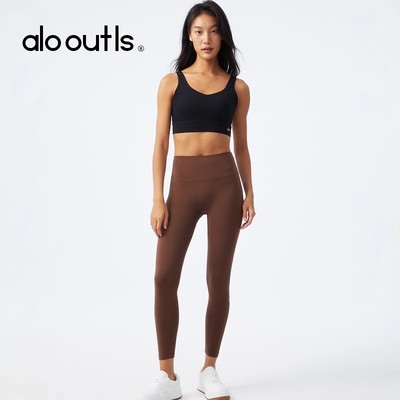 alo outls官方奥莱店高腰提臀显瘦运动健身裤户外训练瑜伽长裤女