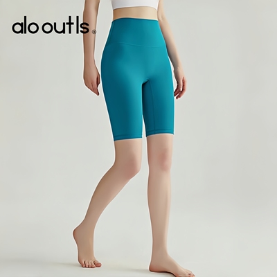 alo outls官方奥莱店裸感紧身瑜伽瑜伽裤高腰提臀短裤健身骑行裤