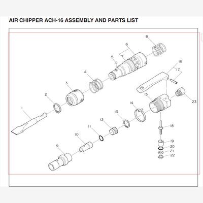 日东ACH-16气铲配件弹簧