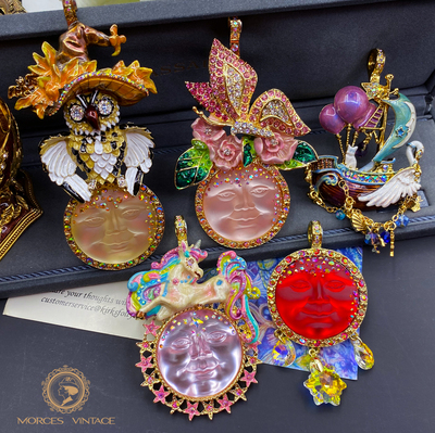 KirksFolly独角兽月亮猫头鹰项链