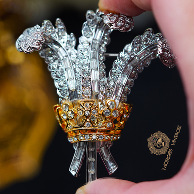 KJL温莎公爵夫人威尔士羽毛胸针