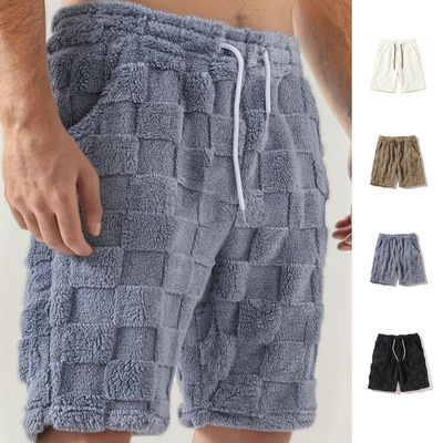 Men's Short Pants Pajama Plush Pajama Soft Shorts Sleepwear