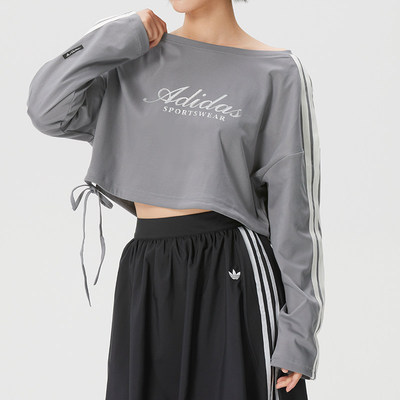 Adidas女装长袖T恤2026夏