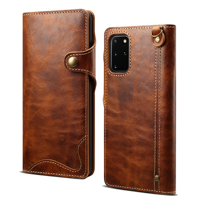 适用三星Samsung galaxy Note20  S23 S21 S22 Ultra PLUS leather case flip cover手机壳真皮套保护套挂绳