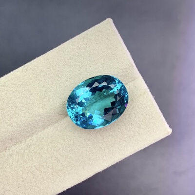 10.34克拉天然精品拉贡碧玺 全净玻璃体 超高品质吉尔德证书