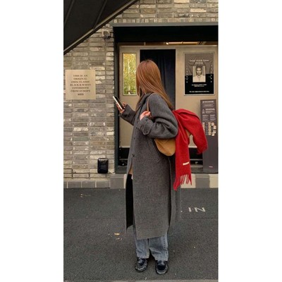 九1129韩国东大门大衣区mondaytosunday-8714081纯色洋气正品优雅