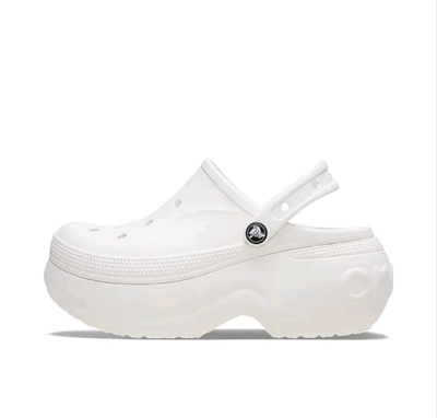 Crocs/卡骆驰 Bella Clog贝拉防滑洞洞鞋凉鞋210062-100湖北WFj仓