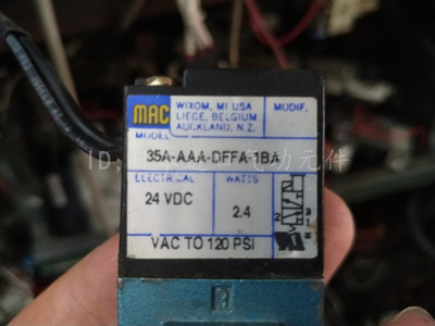 原装正品MAC电磁阀35A-AAA-DFFA-1BA 现货