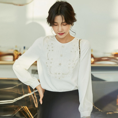 钉珠刺其他百搭风迪雪雪纺衫
