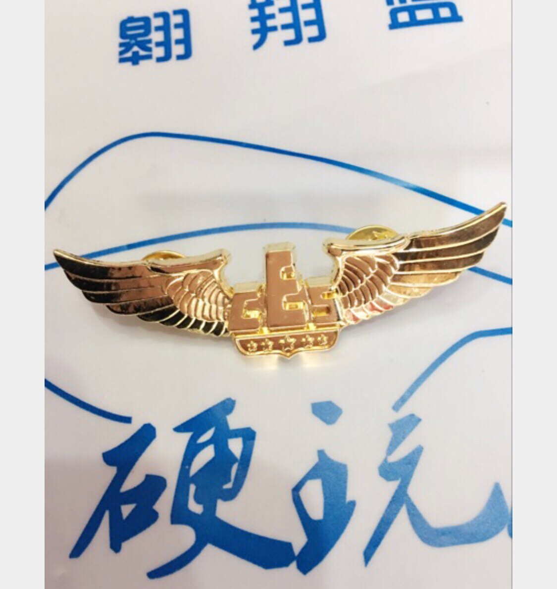 东方航空徽章 金属徽章 镀金材质 飞行专用 包邮 军迷 帽子 配饰
